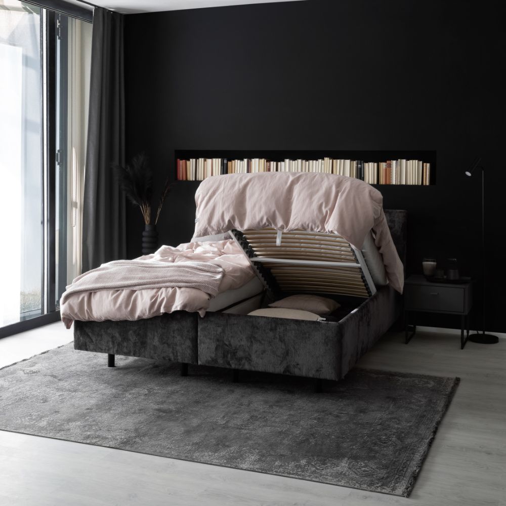 Polsterbett Vita | schwarz | Schwebeoptik | VitaPolster180x200_KT419 ...