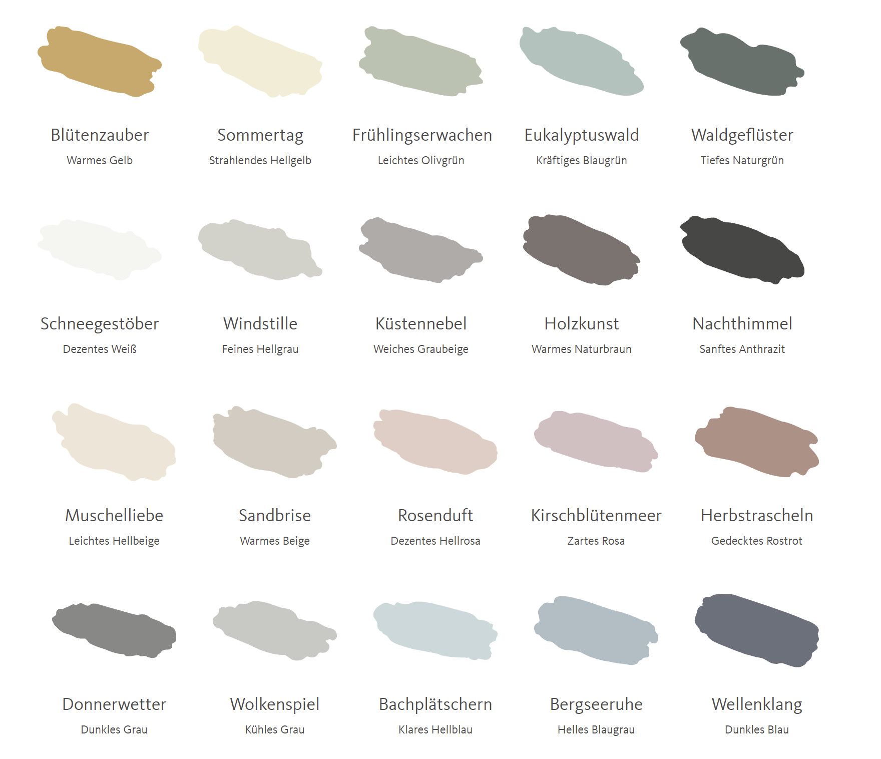 Kreidefarben der SCHÖNER WOHNEN-Kollektion